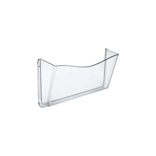 Azar Displays 250025 Clear Plastic Wall Mount File Holder with Hanging ...