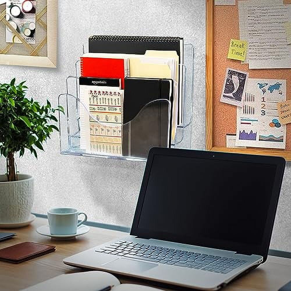 Azar Displays 250099-3PK Three Tier File and Brochure Desktop Wall ...