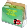 Azar Displays 250099-3PK Three Tier File and Brochure Desktop Wall ...