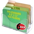 Azar Displays 250099-6PK Three Tier File and Brochure Desktop Wall ...