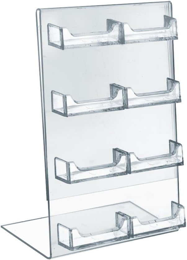 Azar Displays 252048 8.5" W x 11" H Vertical Slanted L-Shape Sign ...