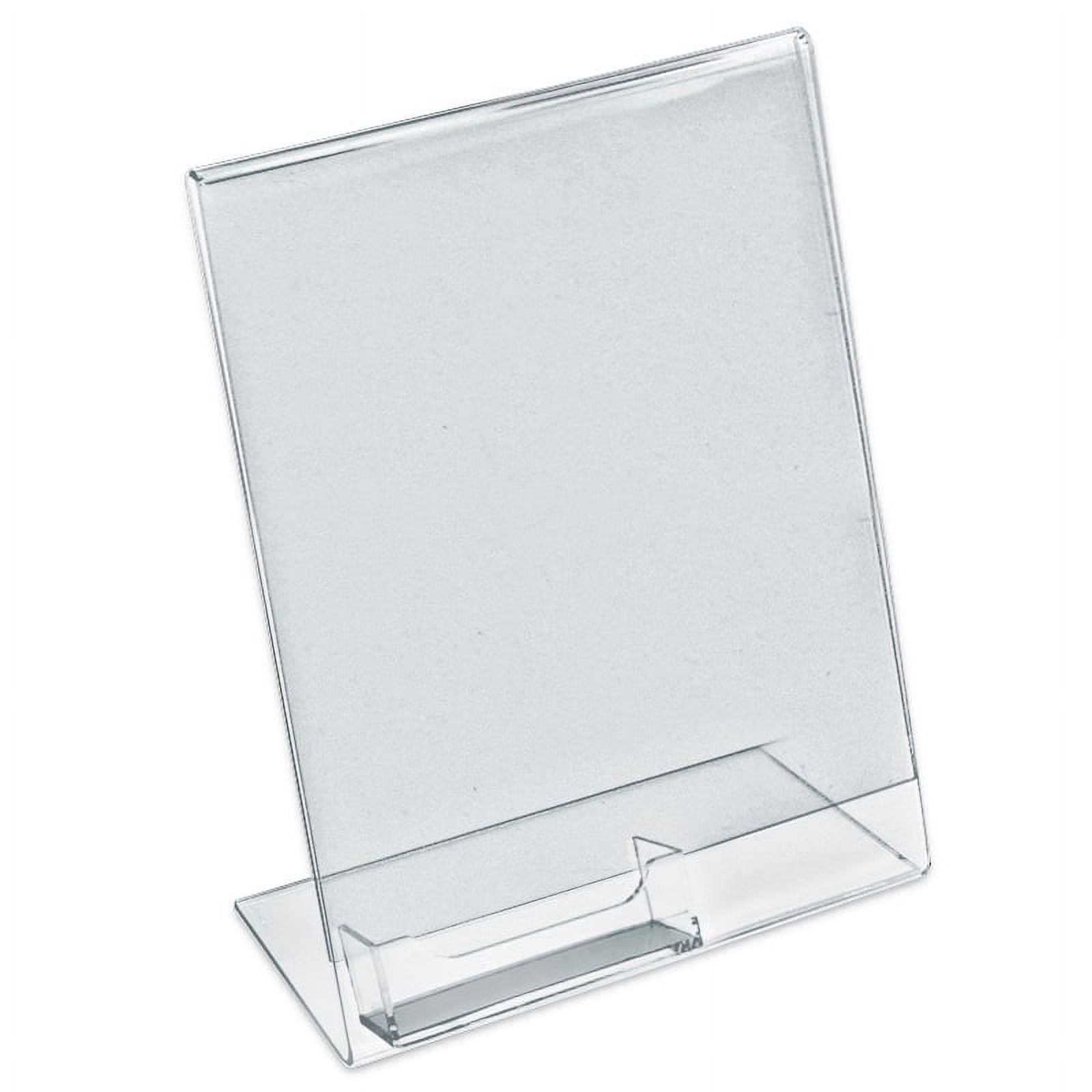 Azar Displays 252050 Clear Acrylic Angled L-Shape Sign Holder Frame ...