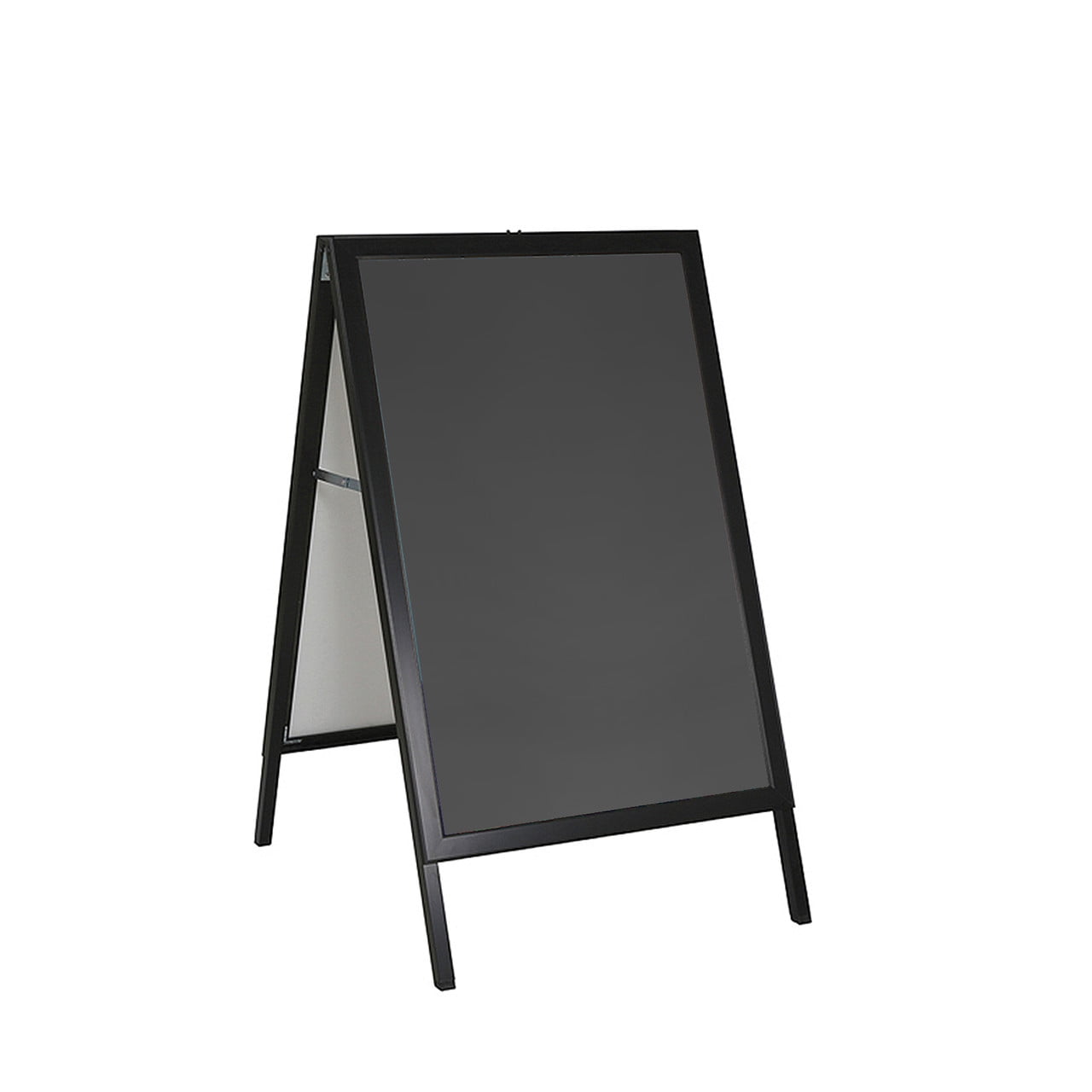 Small Black Slide In A-Frame Double-Sided Indoor/Outdoor Sidewalk Stand ...