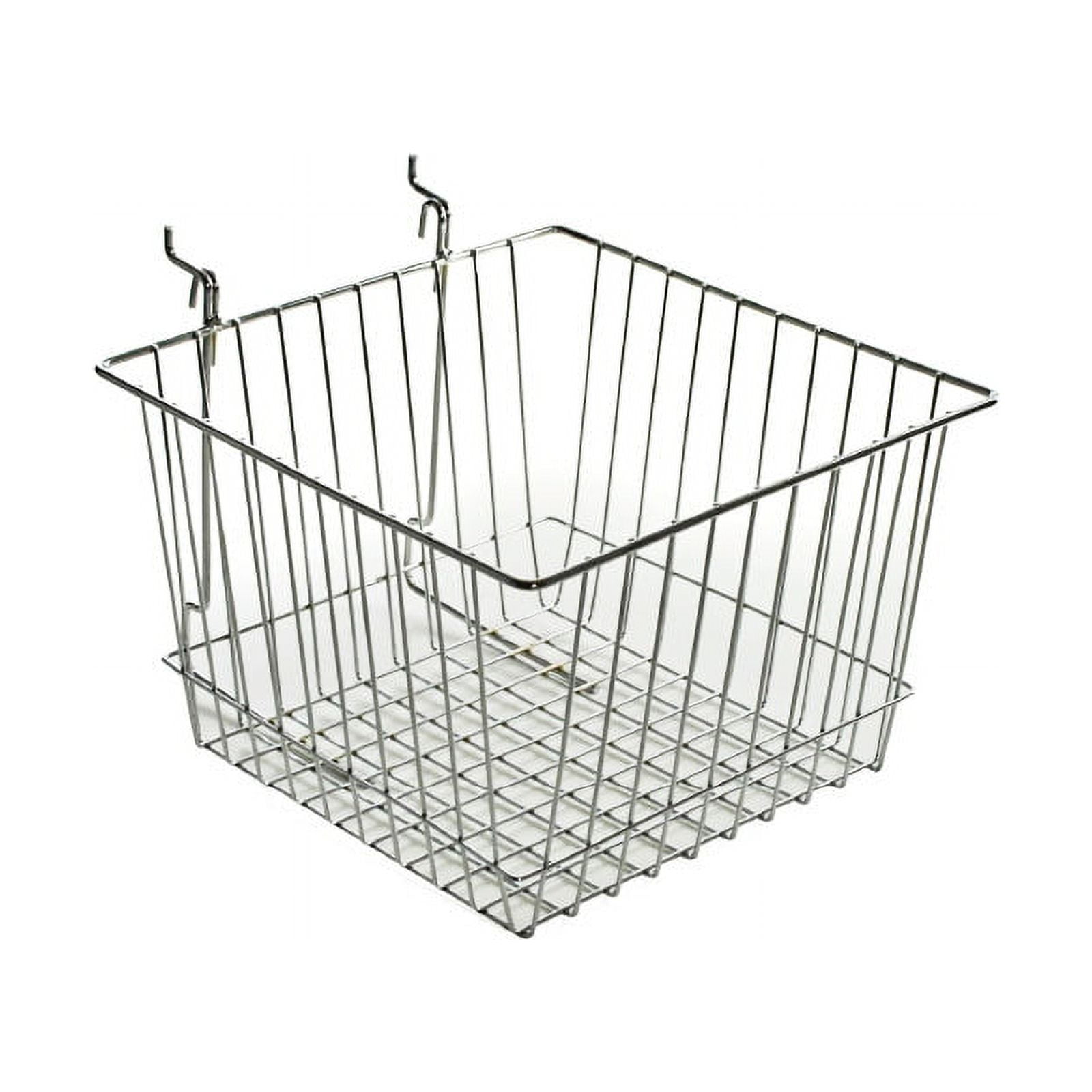 Azar Displays 300622 8"H Chrome Wire Basket, 2-Pack - Walmart.com