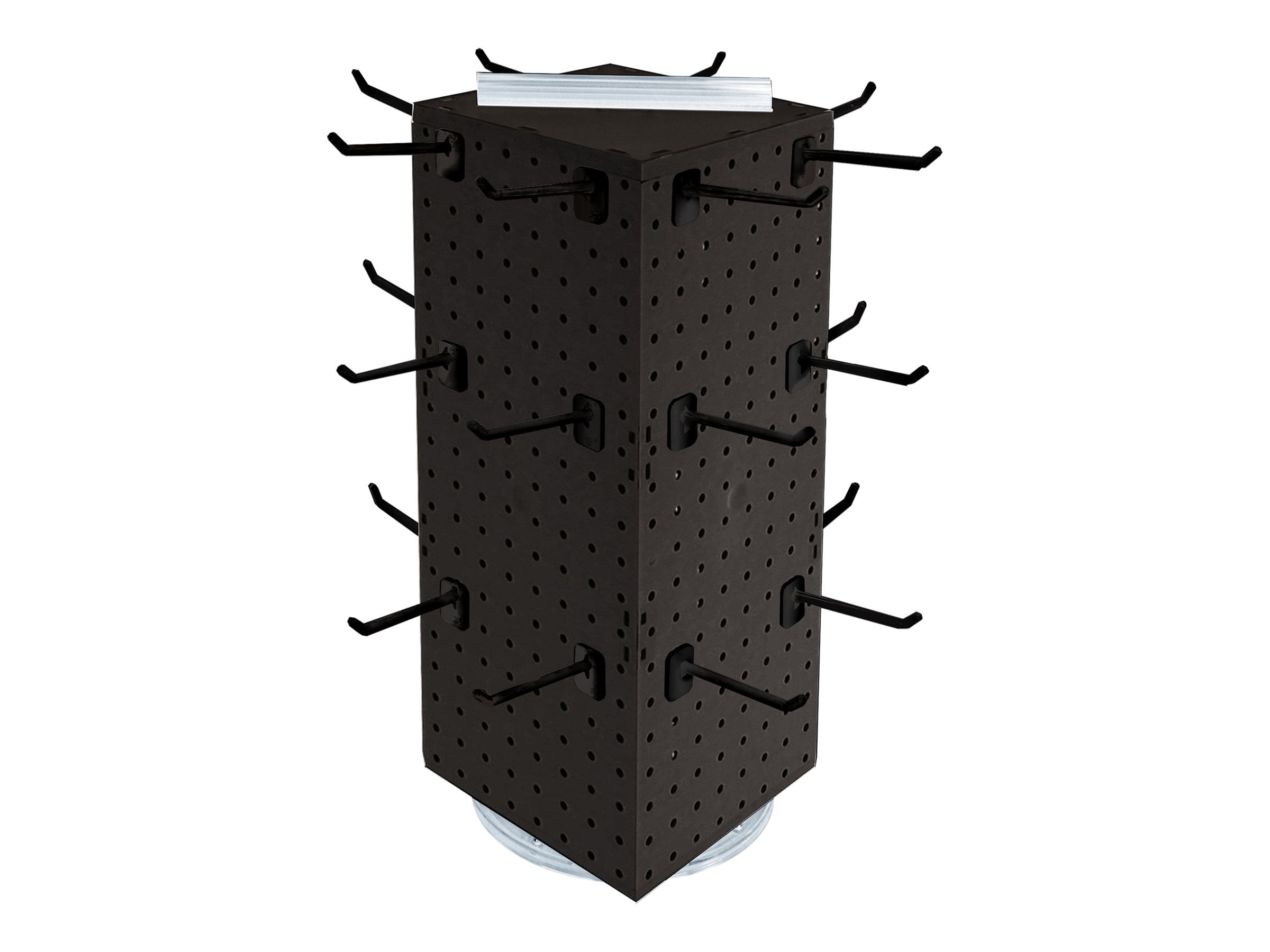 Azar Four-Sided - Pegboard - countertop - solid black - Walmart.com
