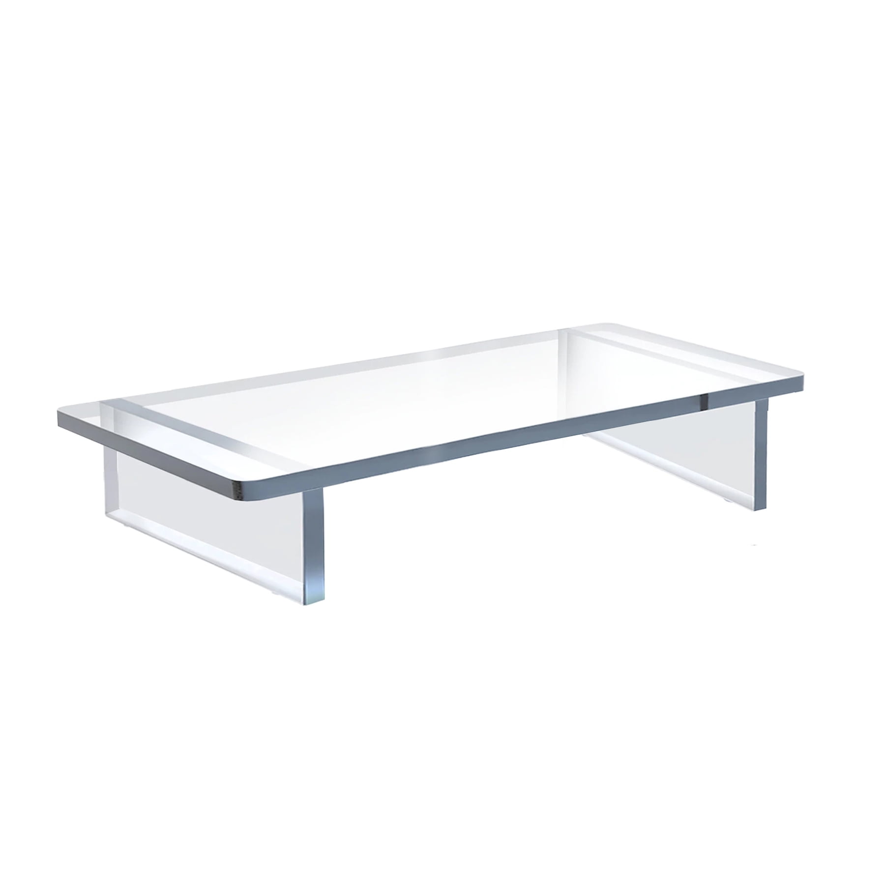 Azar Displays 515373 Clear Acrylic 22"W x 10"D x 3"H 1/2" Thick Deluxe ...