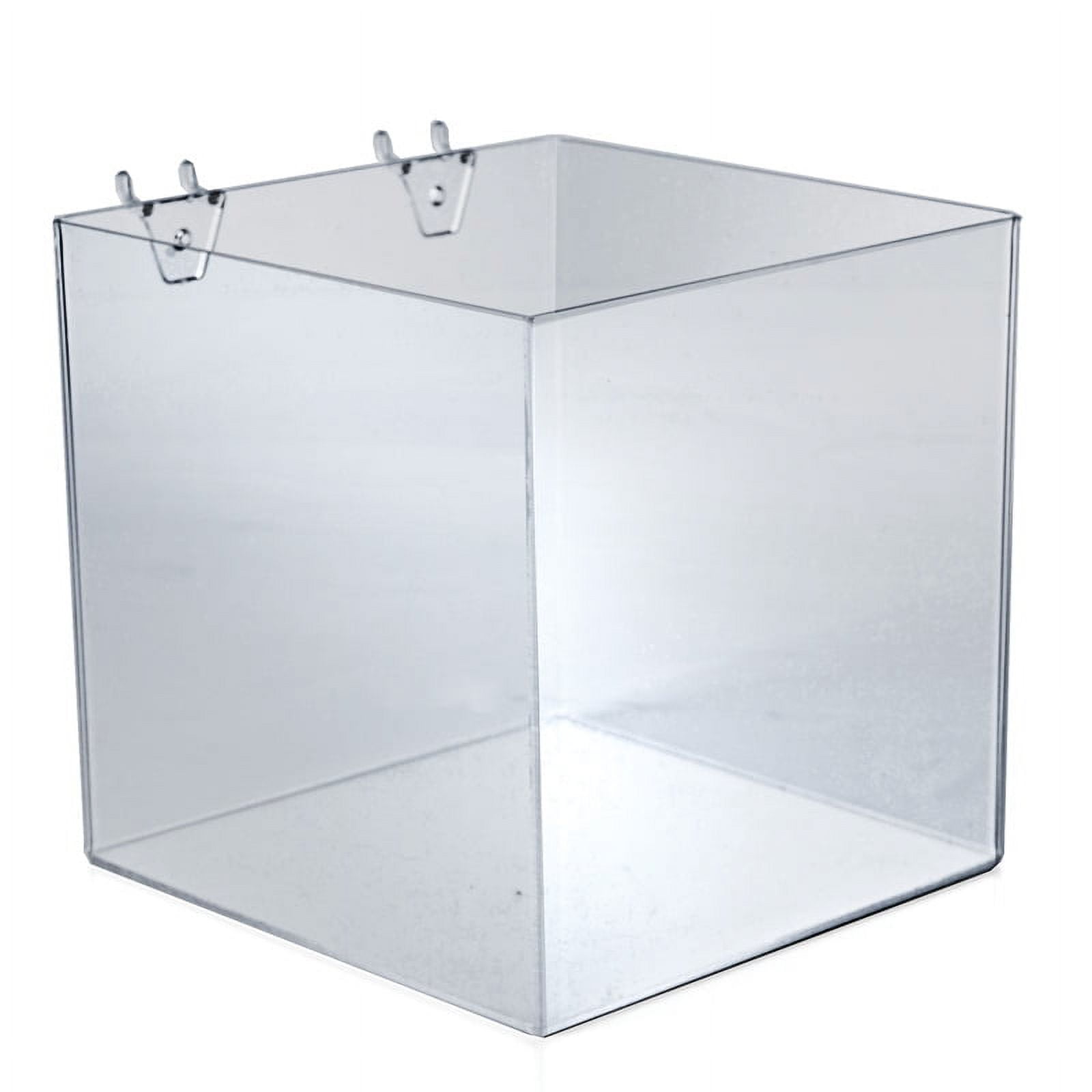 Azar Displays 556112 8" Cube Bin for Pegboard or Slatwall, 4-Pack ...
