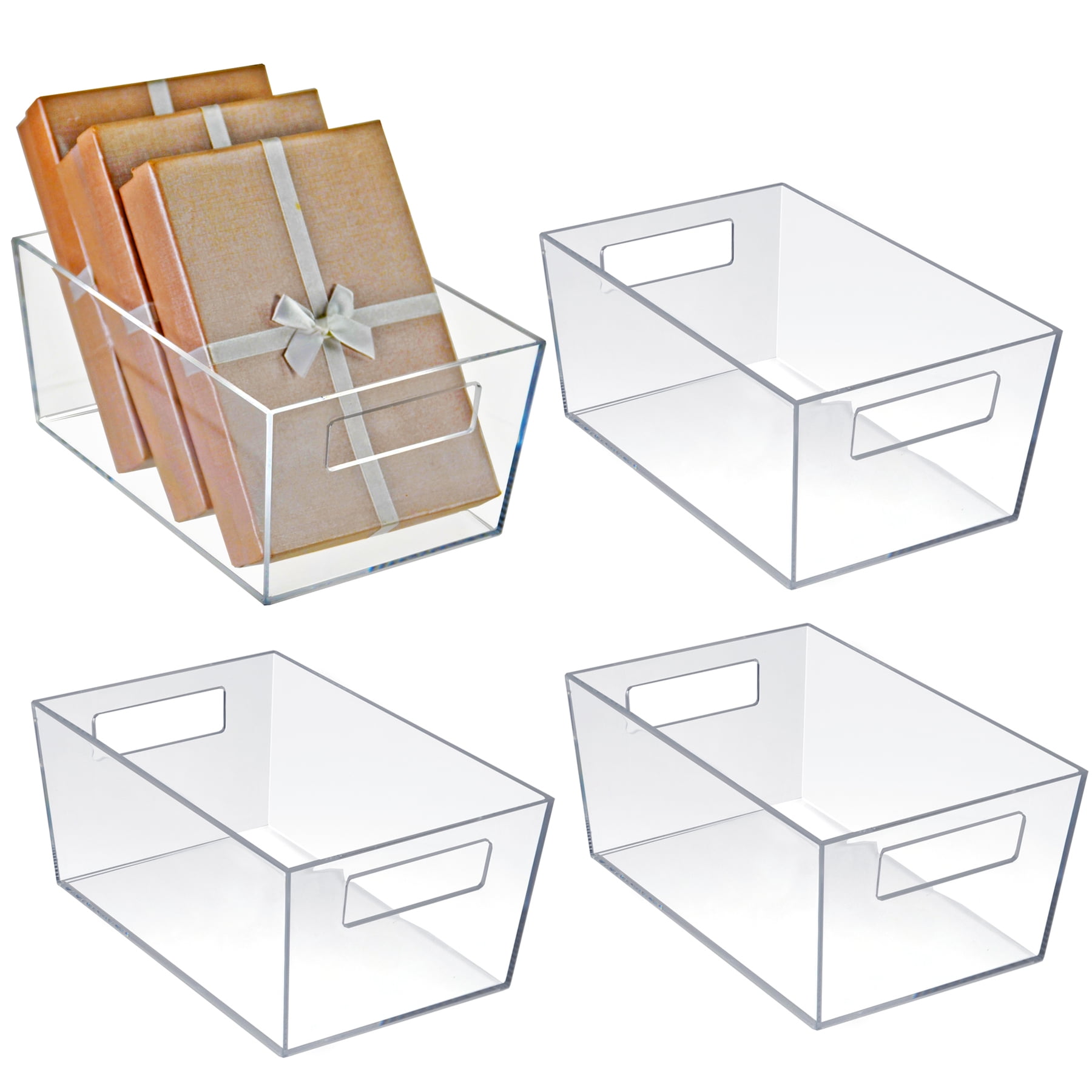 Azar Displays Small Organizer Storage Tote Bin with Handle - Walmart.com