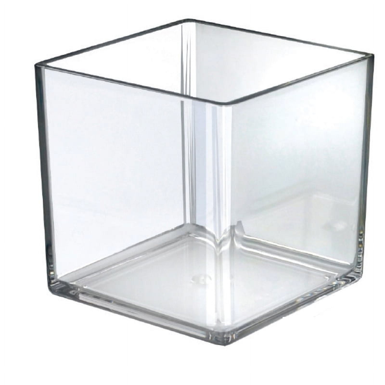 Azar Displays 556307 7" Deluxe Clear Acrylic Square Cube Bin for ...