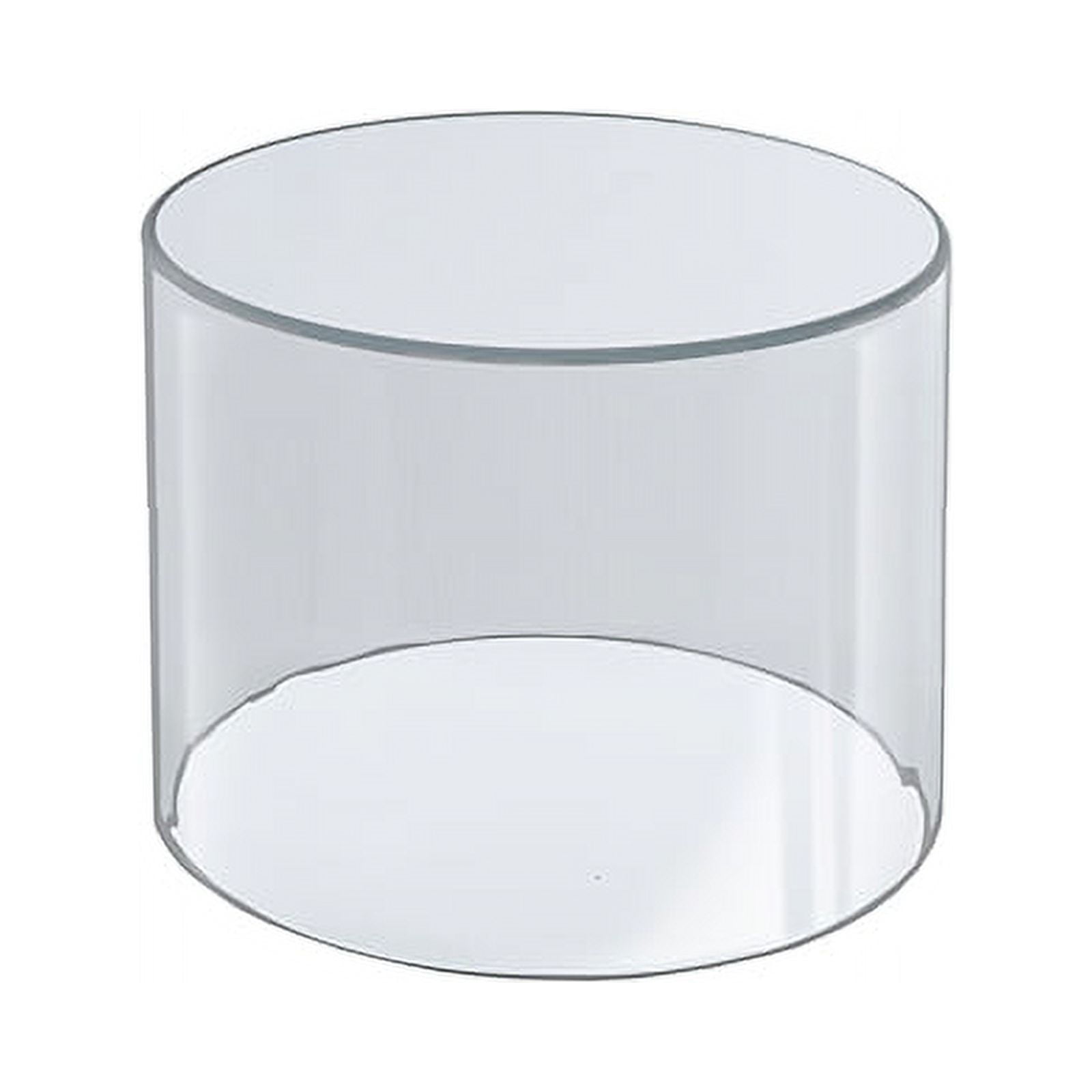 Azar Displays 556404 Clear Acrylic Cylinder Display, Plastic Round ...
