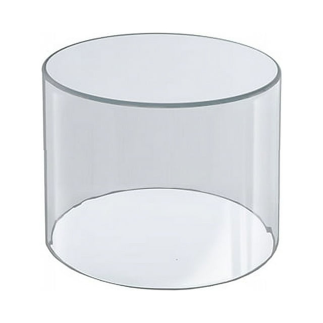 Azar Displays 556404 Clear Acrylic Cylinder Display, Plastic Round ...