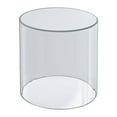 Azar Displays 556406 Clear Acrylic Cylinder Display, Plastic Round ...