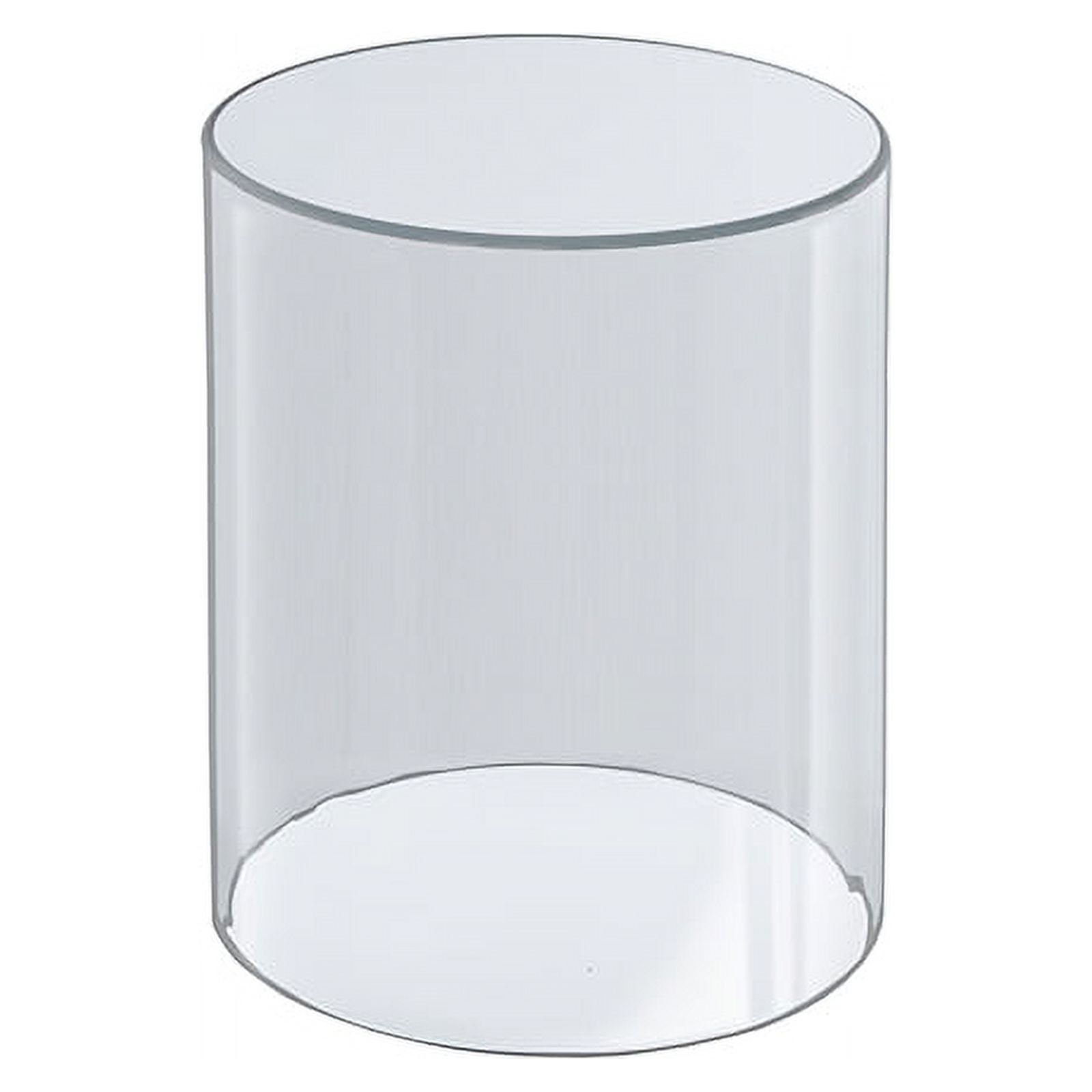 Azar Displays 556408 Clear Acrylic Cylinder Display, Plastic Round ...