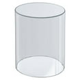 Azar Displays 556408 Clear Acrylic Cylinder Display, Plastic Round ...