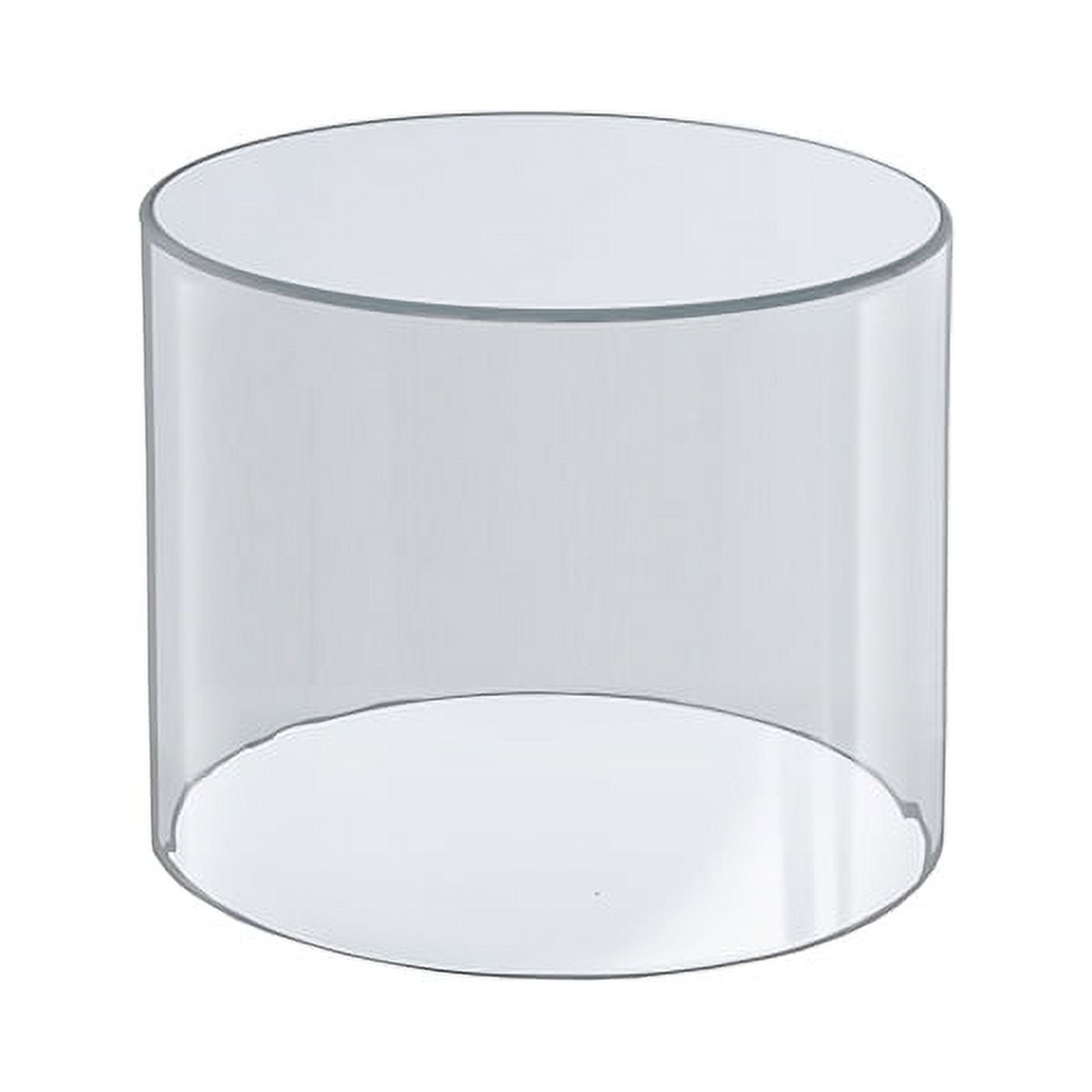 Azar Displays 556605 Clear Acrylic Cylinder Display, Plastic Round ...