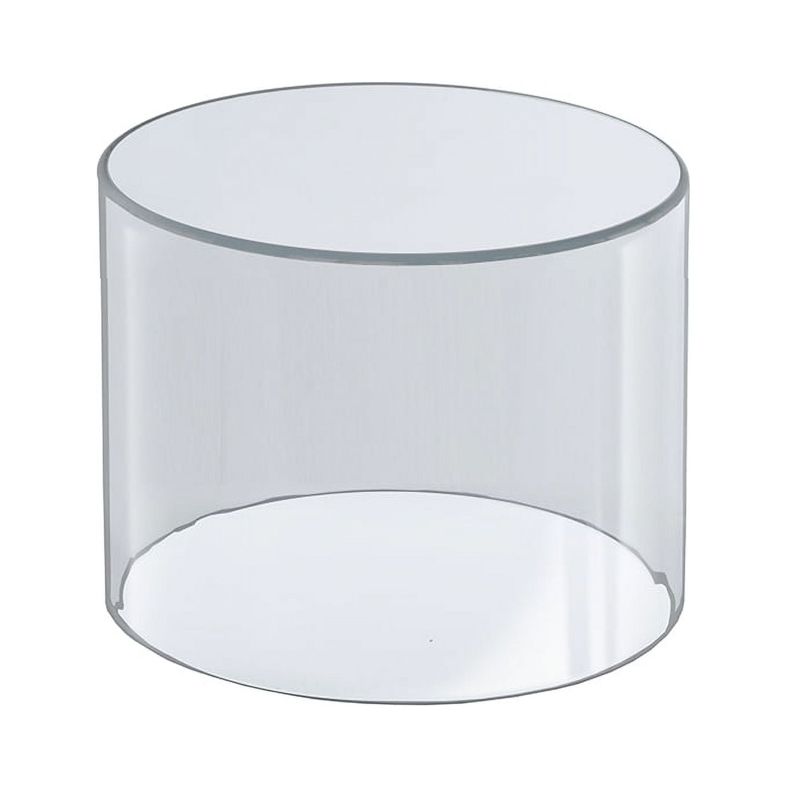 Azar Displays 556808 Clear Acrylic Cylinder Display, Plastic Round ...
