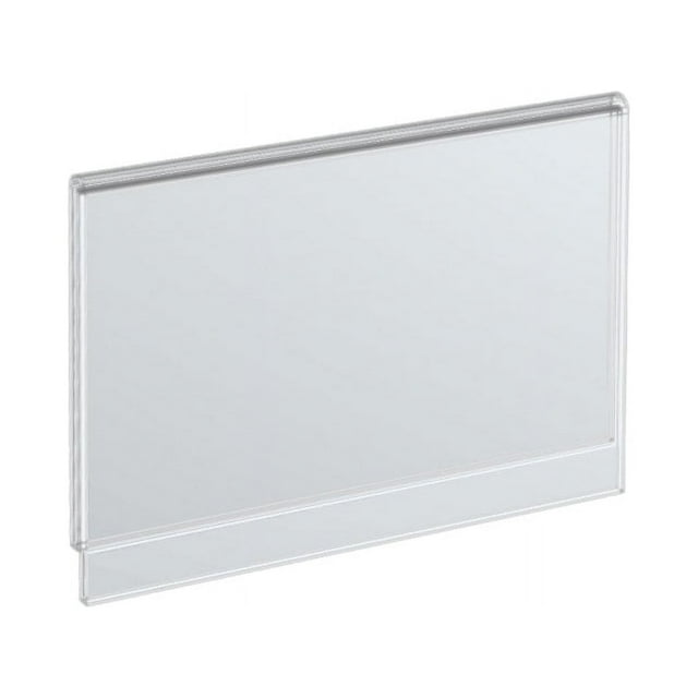 Azar Displays 700031 Clear Acrylic Header Sign Holder for T-sign Holder ...