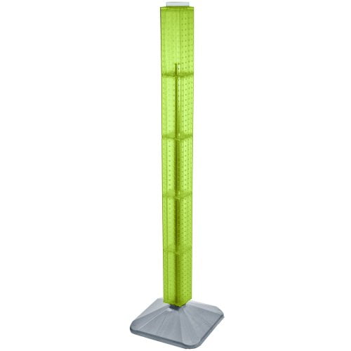 Azar Displays 700225-GRE Standard Interlocking Pegboard Tower, Green Translucent - Walmart.com