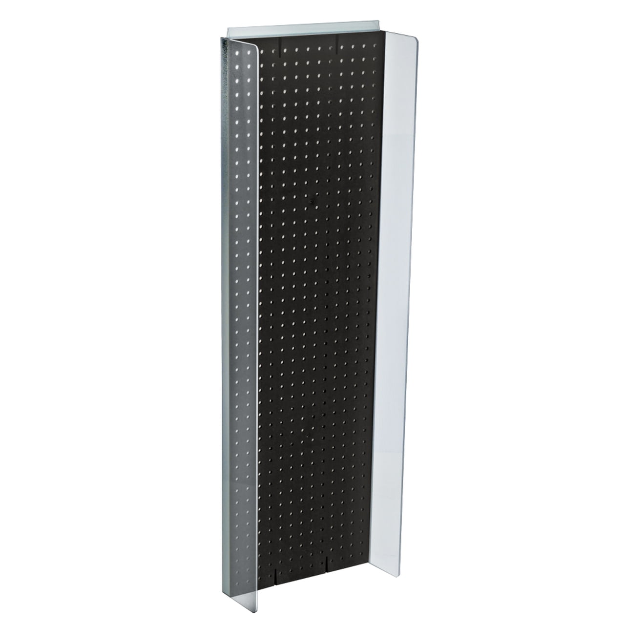 Azar Displays 700350-BLK Black 13.5"W x 44"H Pegboard Powerwing Display ...