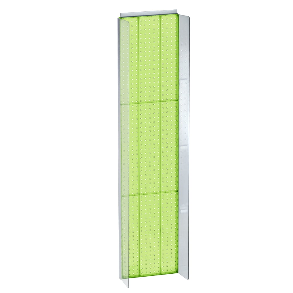 Azar Displays 700354-GRE Green 13.5"W x 60"H Pegboard Powerwing Display ...