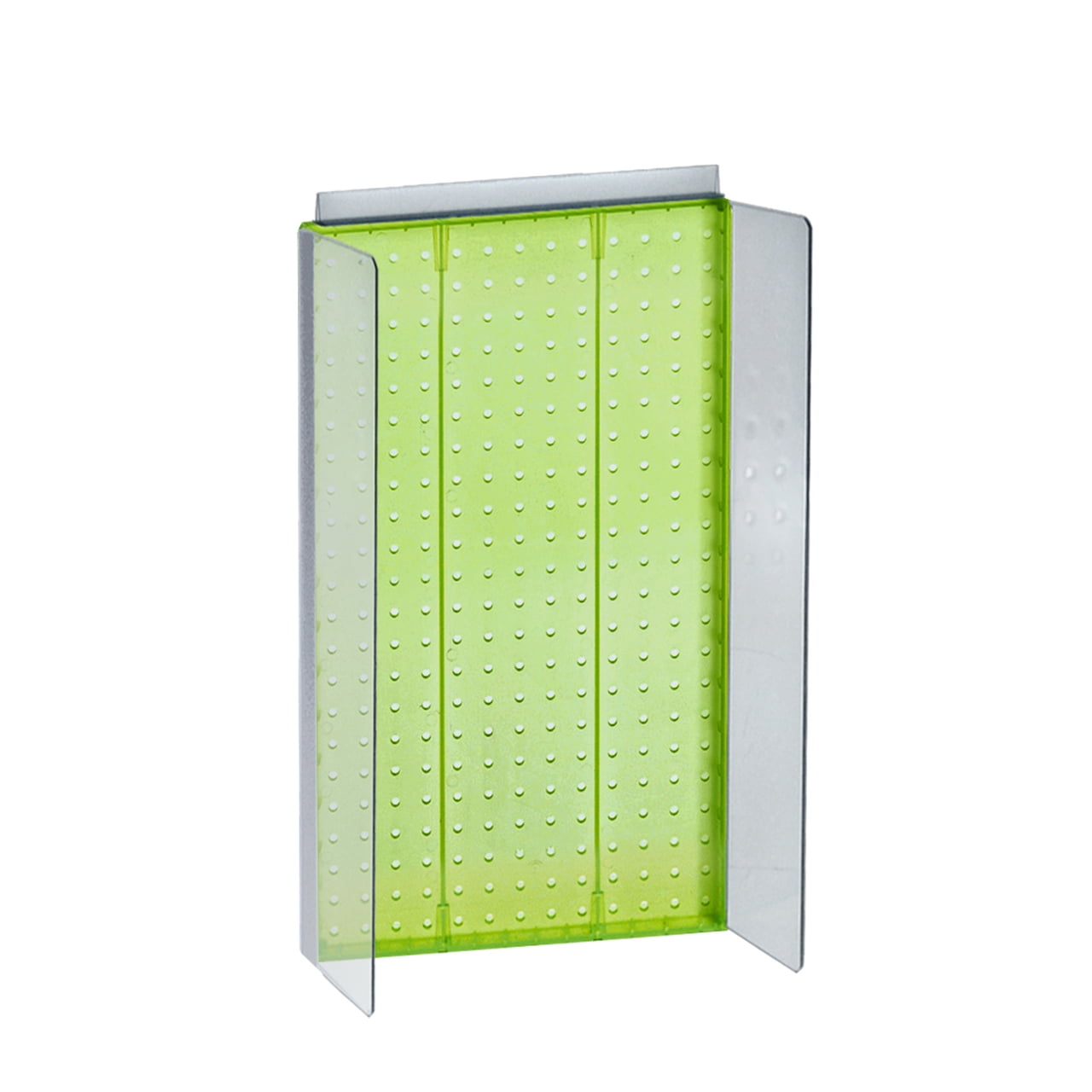Azar Displays 700355-GRE Green 13.5"W x 22"H Pegboard Powerwing Display ...