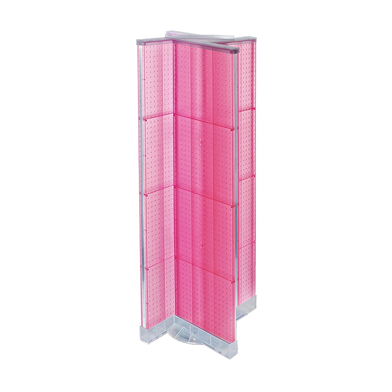 Azar Displays 700422-PNK Pink Pinwheel Pegboard Floor Display on ...