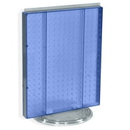 Azar Displays 701414-BLU Blue Four-Sided Revolving 14"W x 20"H Pegboard ...