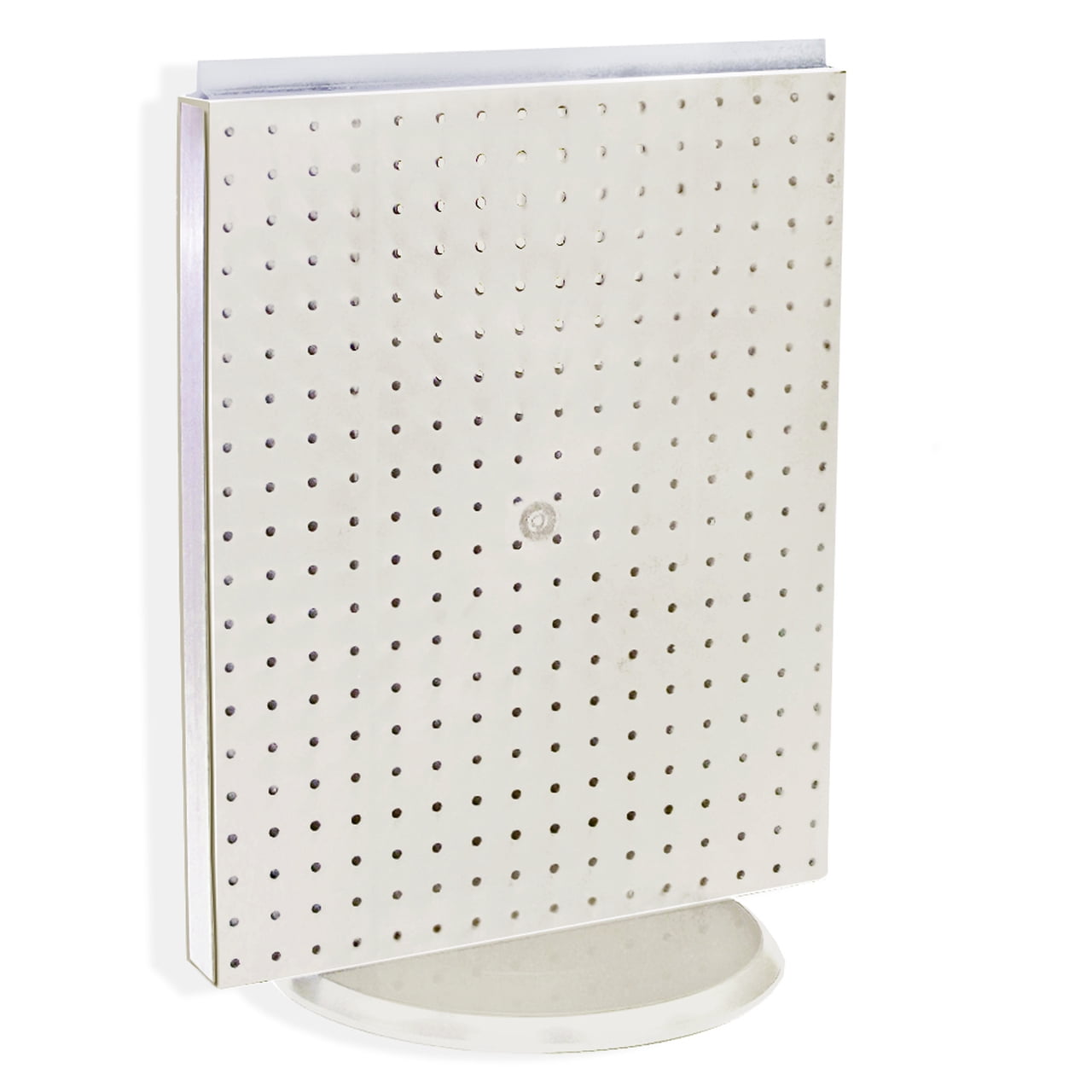 Azar Displays 700500-WHT White Revolving 16"W x 20.25"H Pegboard ...