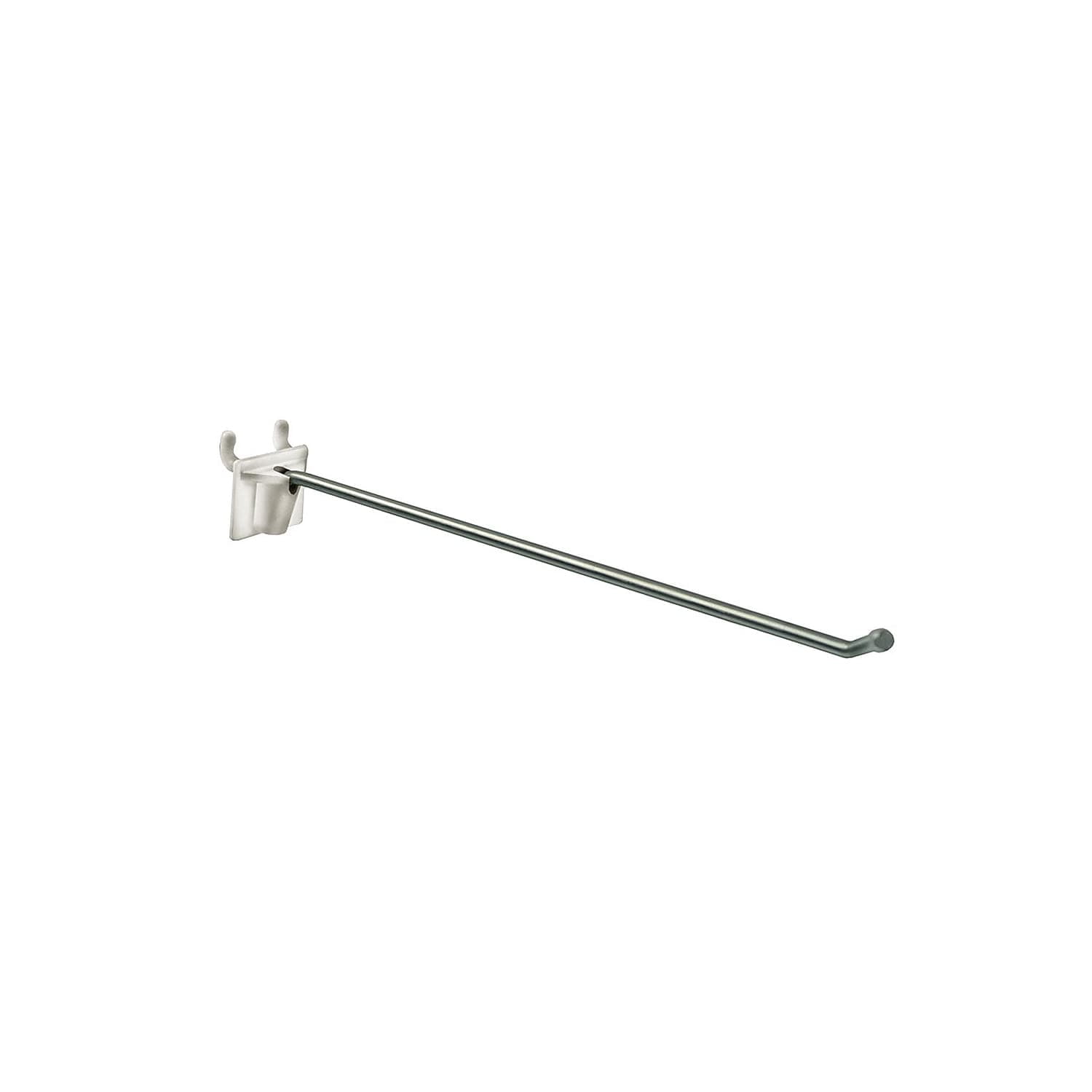 Azar Displays 701212 2-Piece 12" Metal Wire Hook Plastic Attached Back ...