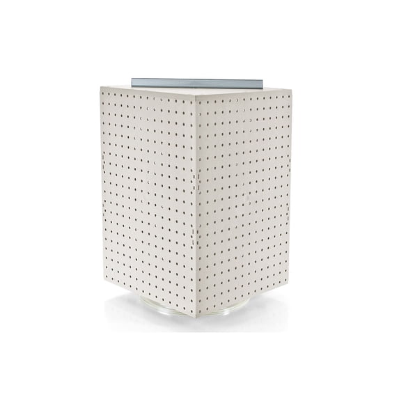 Azar Displays 701414-WHT White Four-Sided Revolving 14"W x 20"H ...