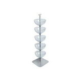"Azar Displays Tall Holder Five-Tiered 14"" Bowl Floor Display Stand ...
