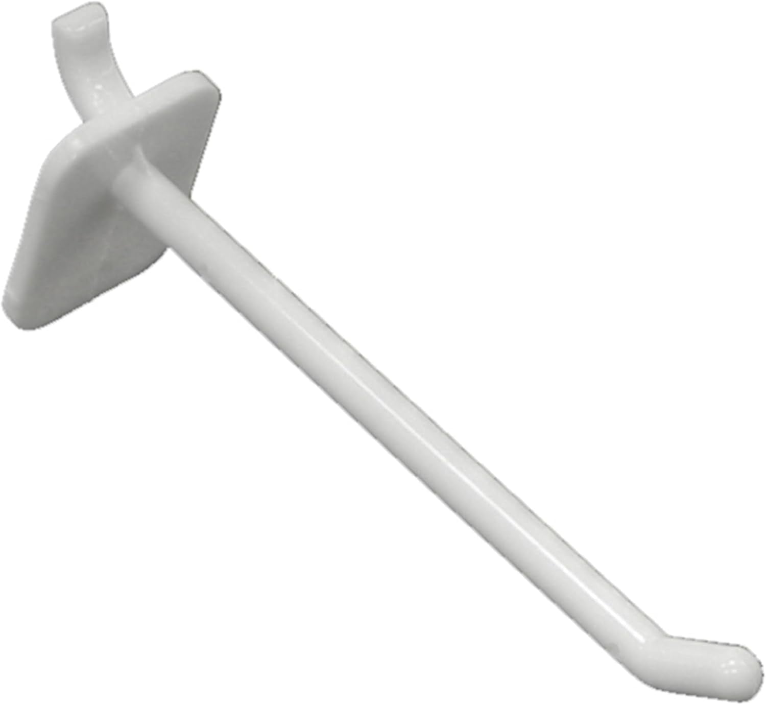 Azar Displays 800004-W 4-Inch Lexan Hook, White, 50-Pack - Walmart.com