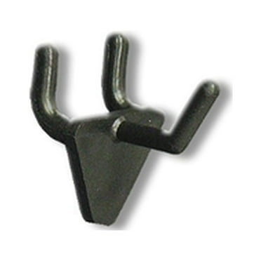 Azar Displays 701210 2-Piece 10" Metal Wire Hook Plastic Attached Back ...