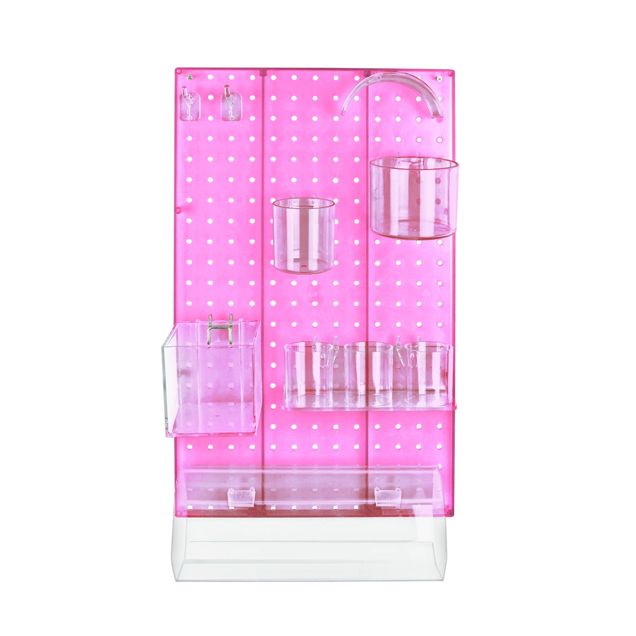 Azar Displays 900940-PNK Pink The DIY Multi-Purpose 10-Piece Pegboard ...
