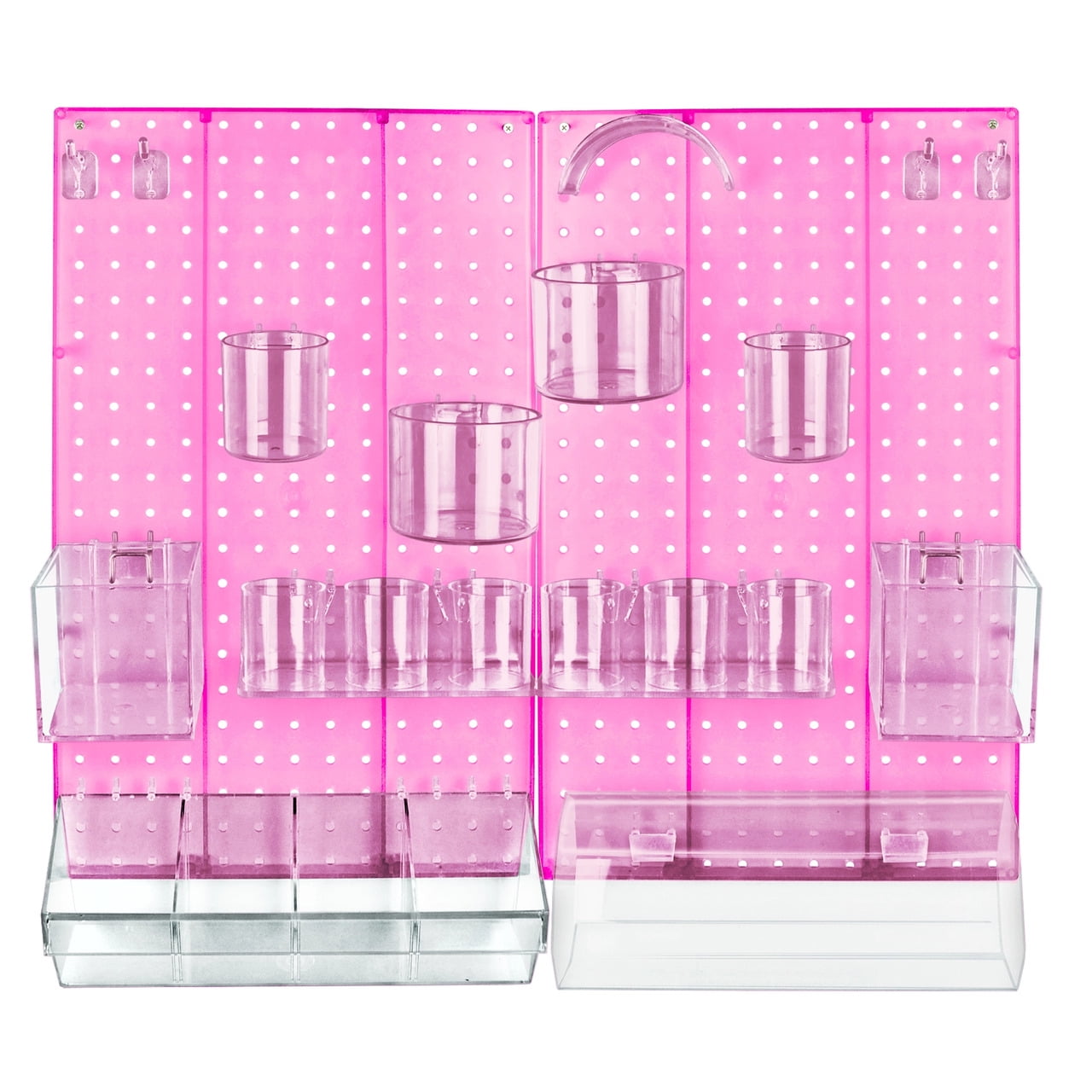 Azar Displays 900944-PNK Pink The Ultimate DIY Multi-Purpose 24-Piece ...