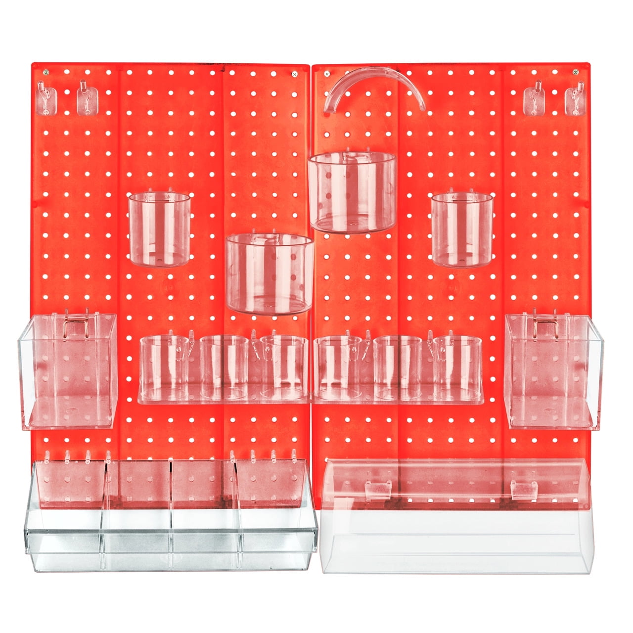 Azar Displays 900944-RED Red The Ultimate DIY Multi-Purpose 24-Piece ...