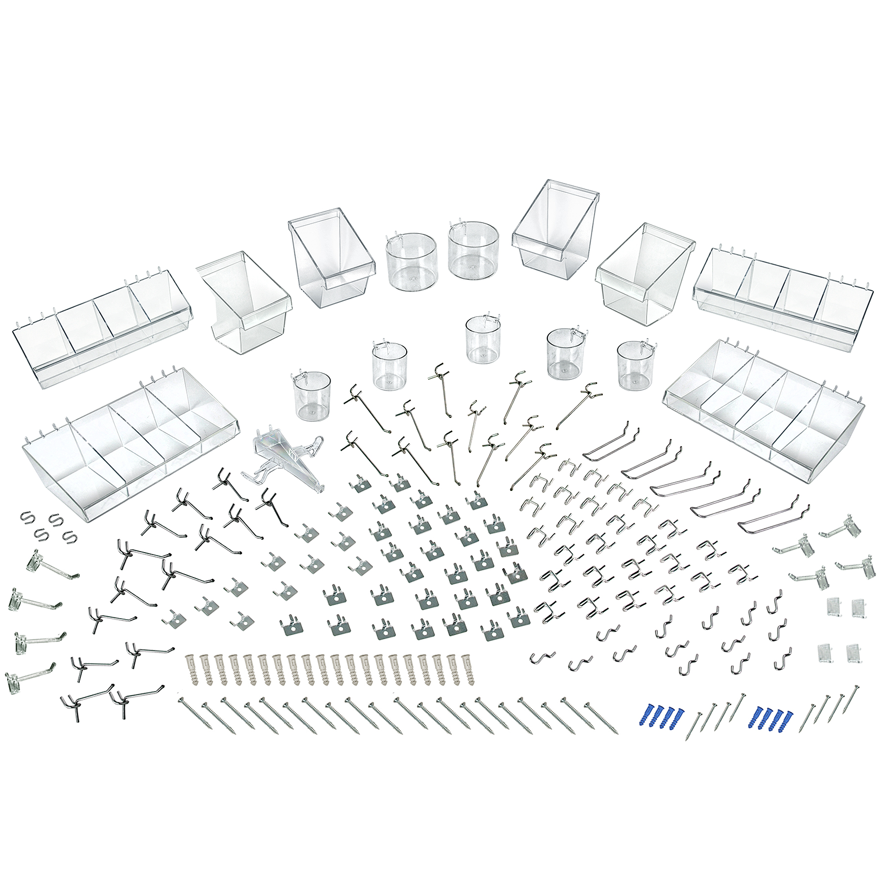 Azar Displays 900960 190-Piece XLarge Pegboard Organizer Accessory Kit ...
