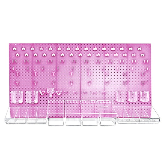 Azar Displays 900988-PNK Pink 125-Piece Pegboard Organizer Kit (2 - 24 ...