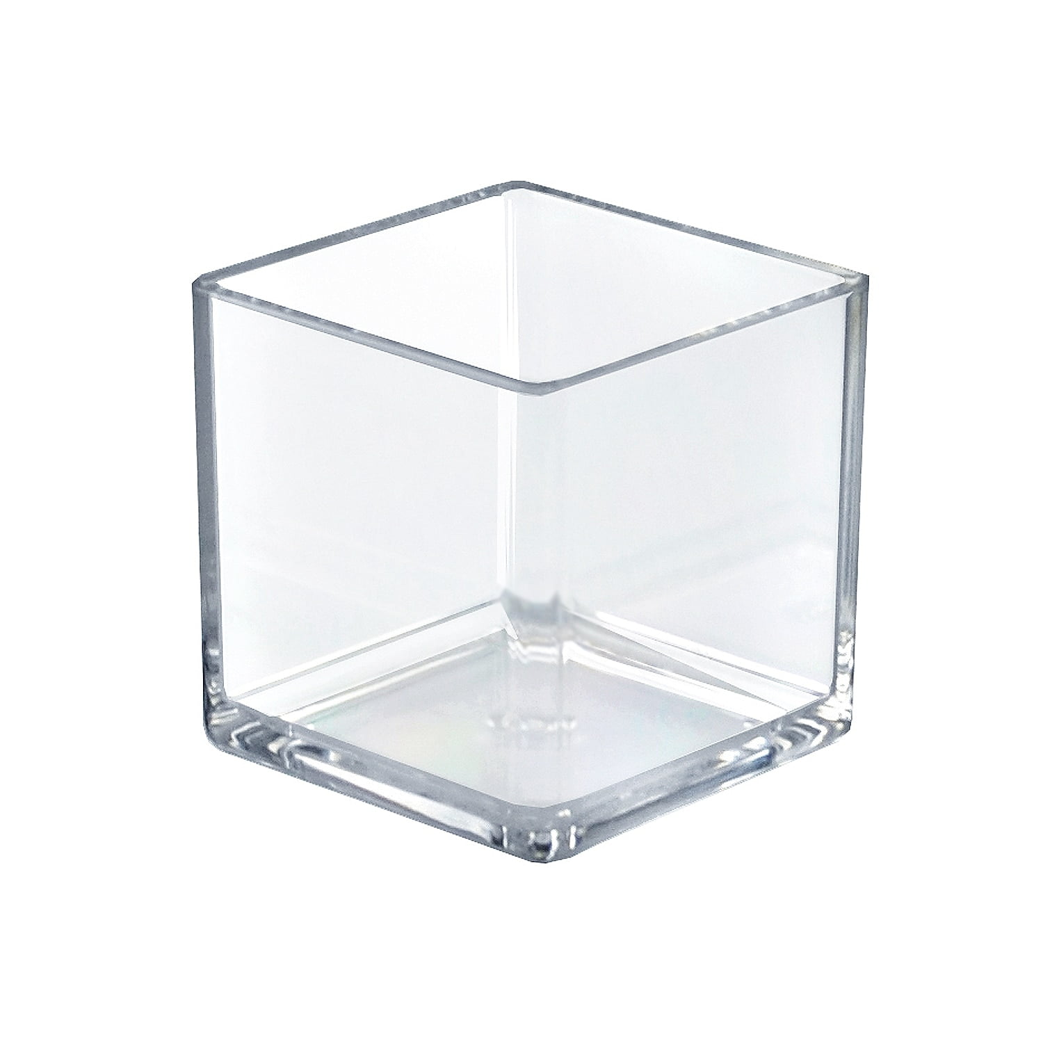 Azar Displays Cube Crystal Styrene Bin 556304 - Walmart.com