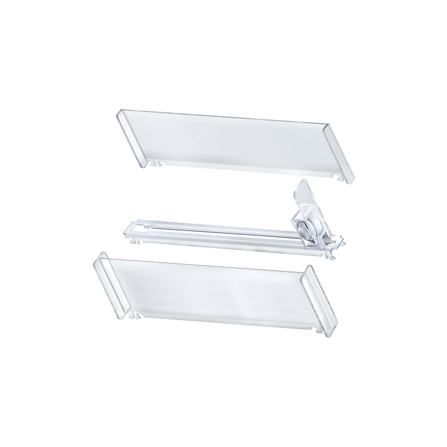 Azar Displays Ten Spring-Loaded Plastic Tall Track Kit 225912 - Walmart.com