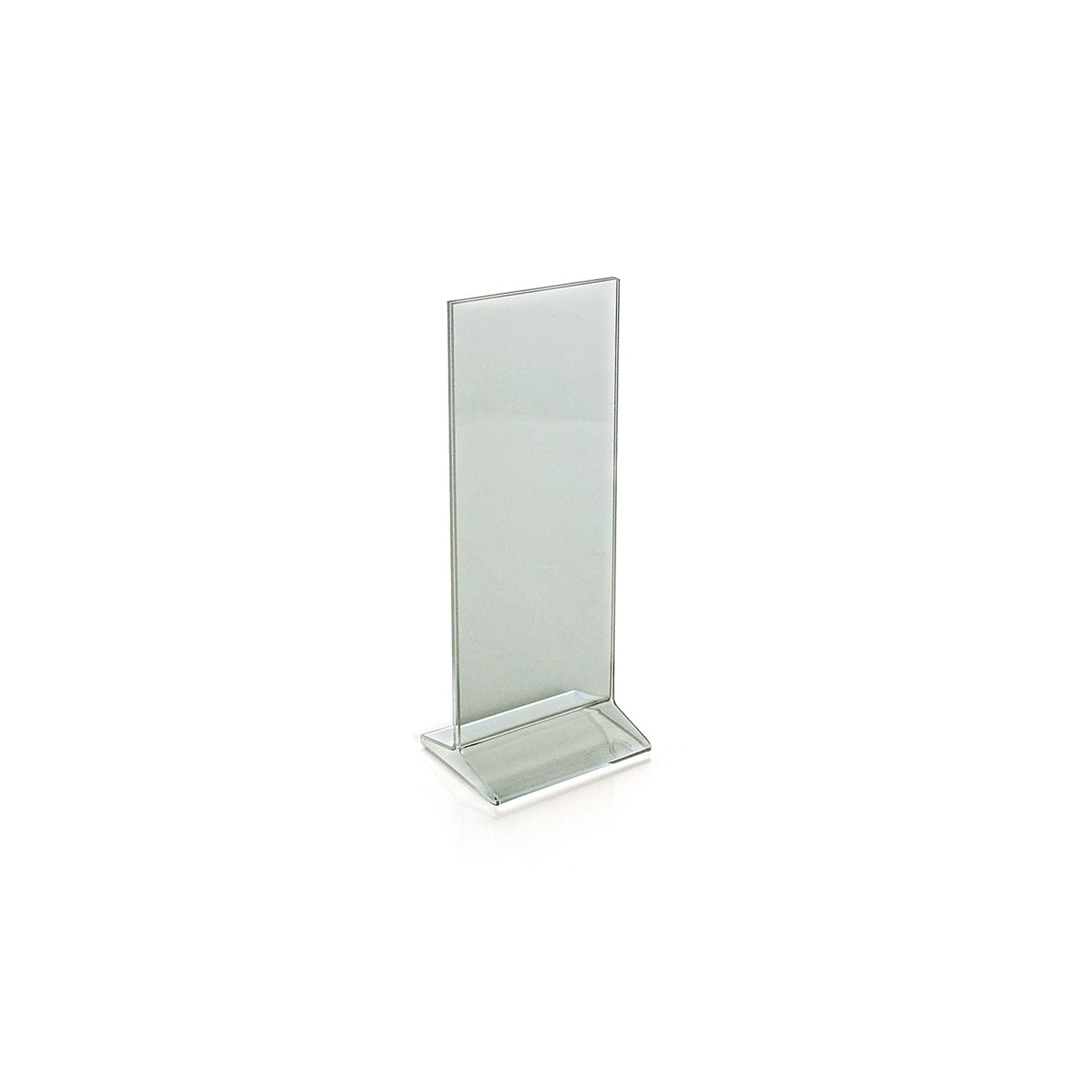 "Azar Displays Clear Plastic Table Top T-Frame Sign Holder, 4.25"" Wide ...