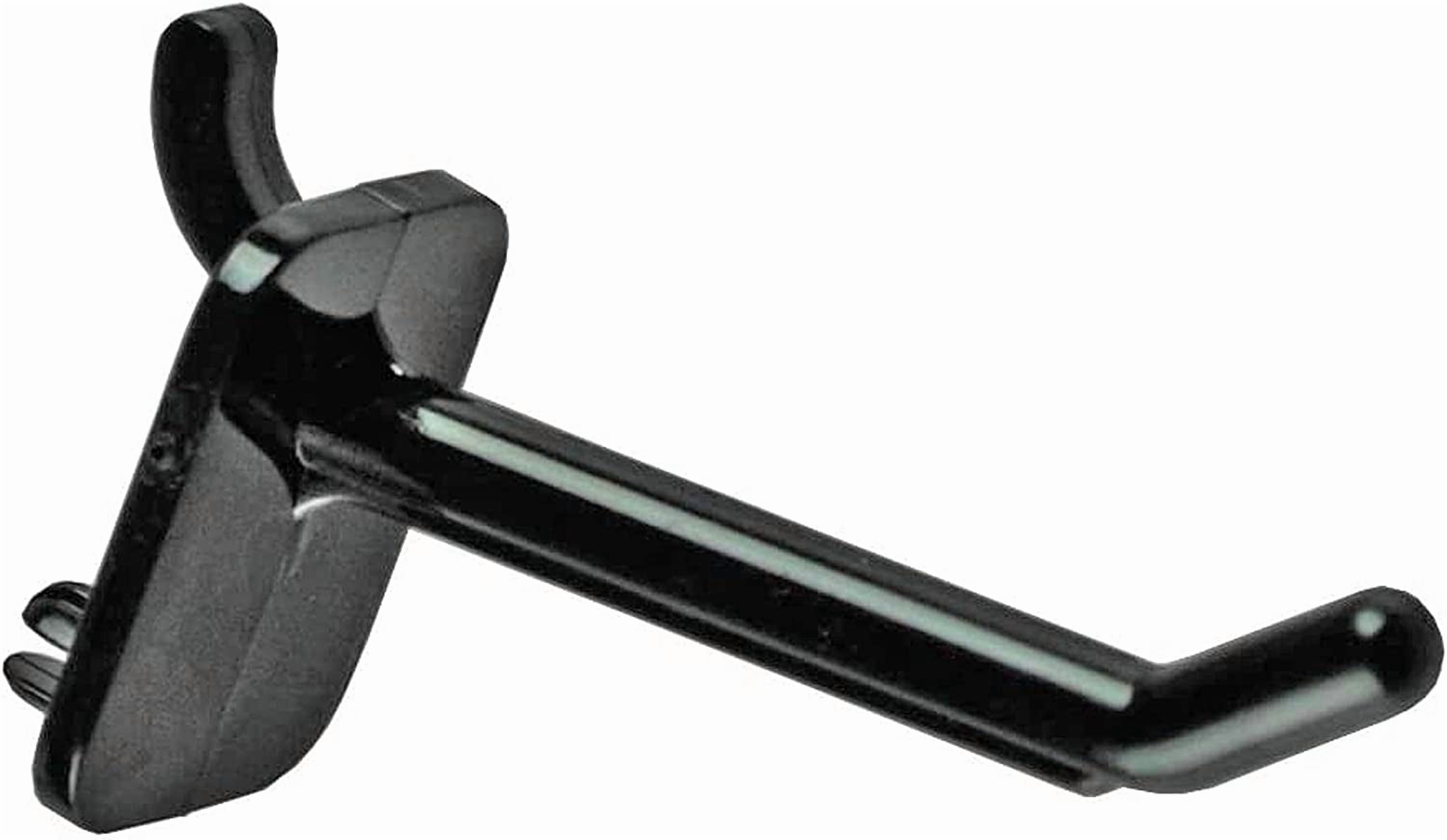 Azar Plastic 800002-B 2-Inch Lexan Pegboard hook, Black , 50-Pack, 2 ...