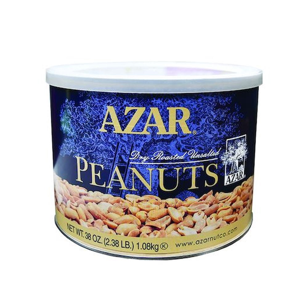 Azar Unsalted Dry Roasted Peanut, 2.37 Pound -- 6 per Case. - Walmart.com