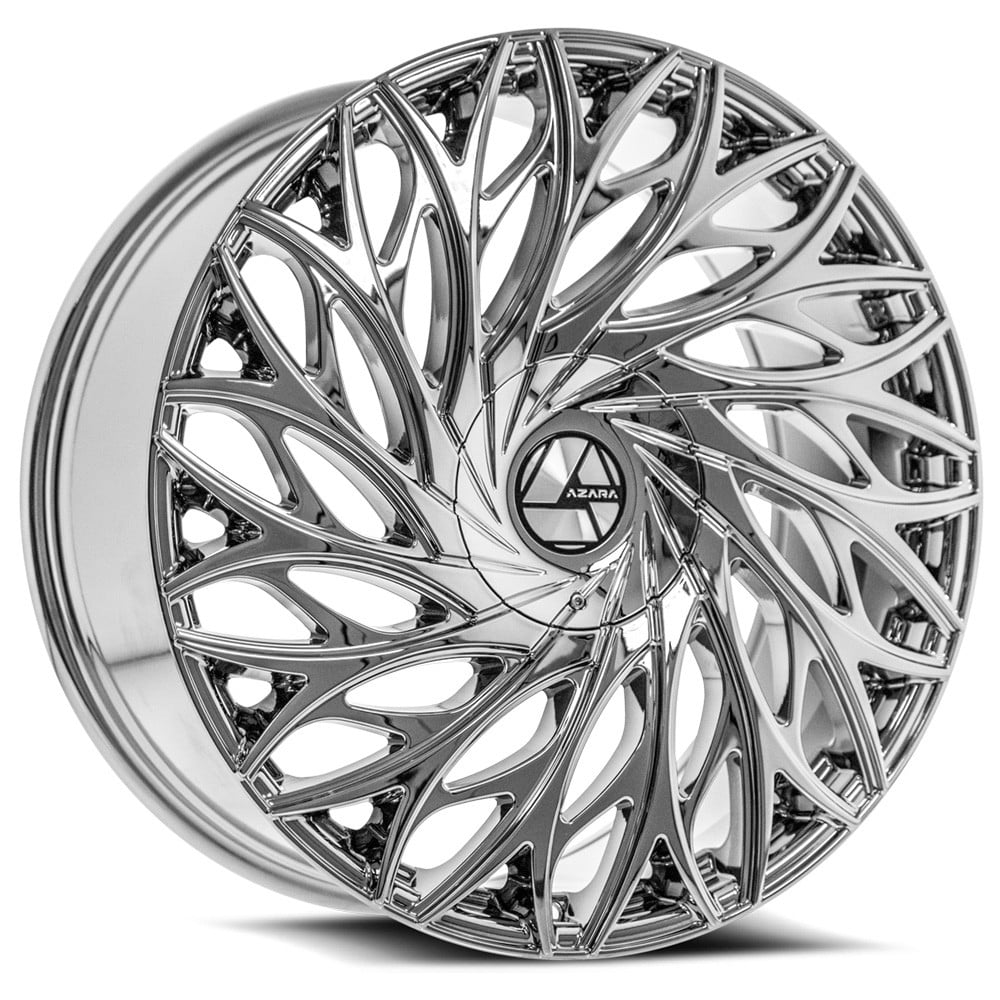 Azara AZA-525 5x115/5x120 24x9 +15 Nano Chrome - Walmart.com