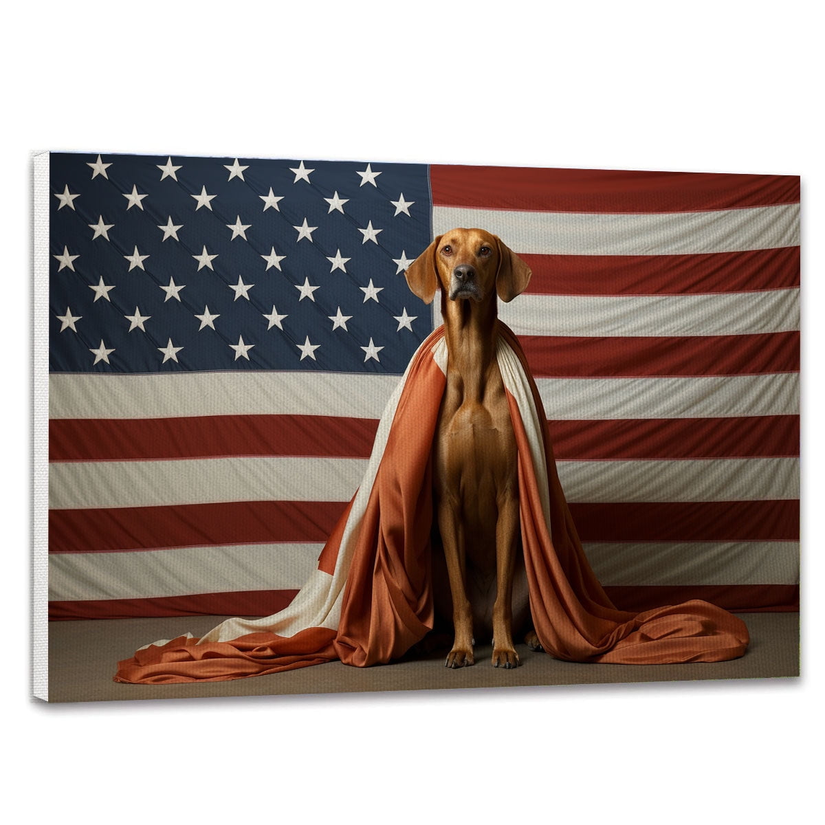 Azawakh Dog American Flag Canvas Poster Wall Art Dog Pictures for Wall ...