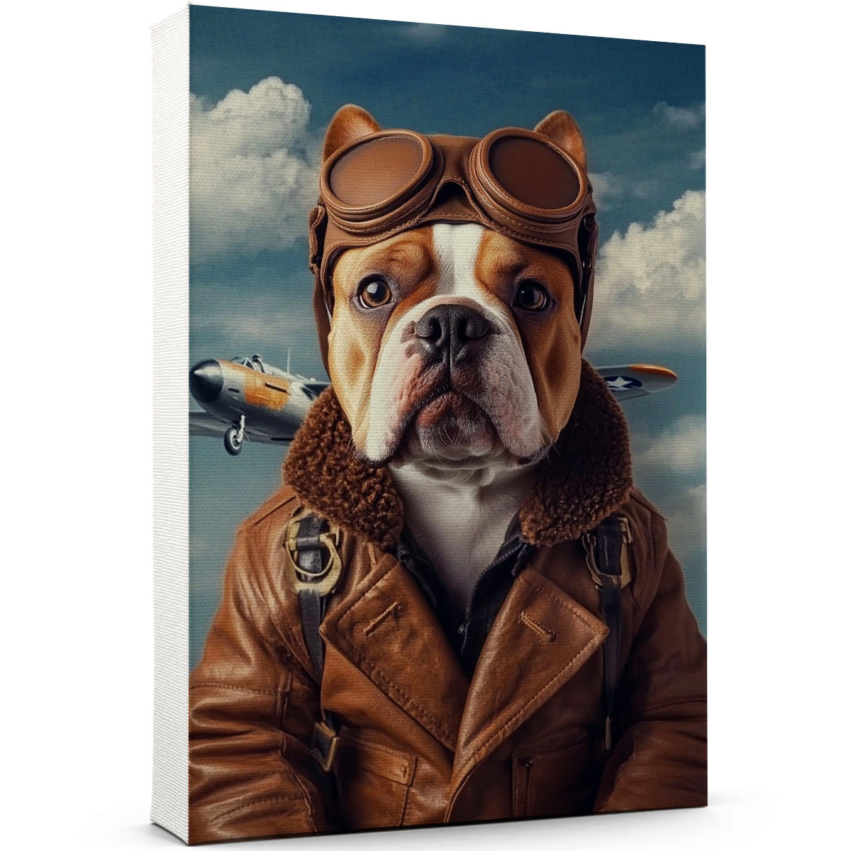 Azawakh Dog Pilot Wall Art, Pet Art, Funny Dog Poster 8x12in, Pilot Pet ...