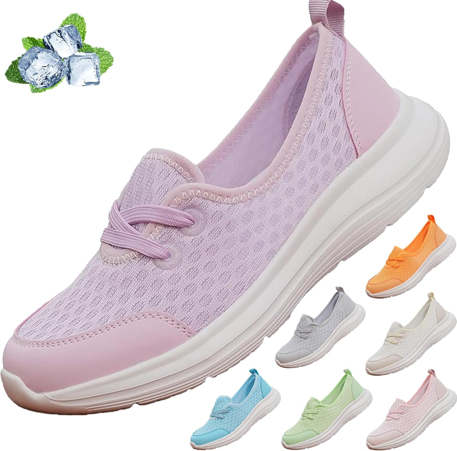 Azdealy Orthopedic Shoes, Women's Soft Sole Mesh Comfort Orthopedic ...