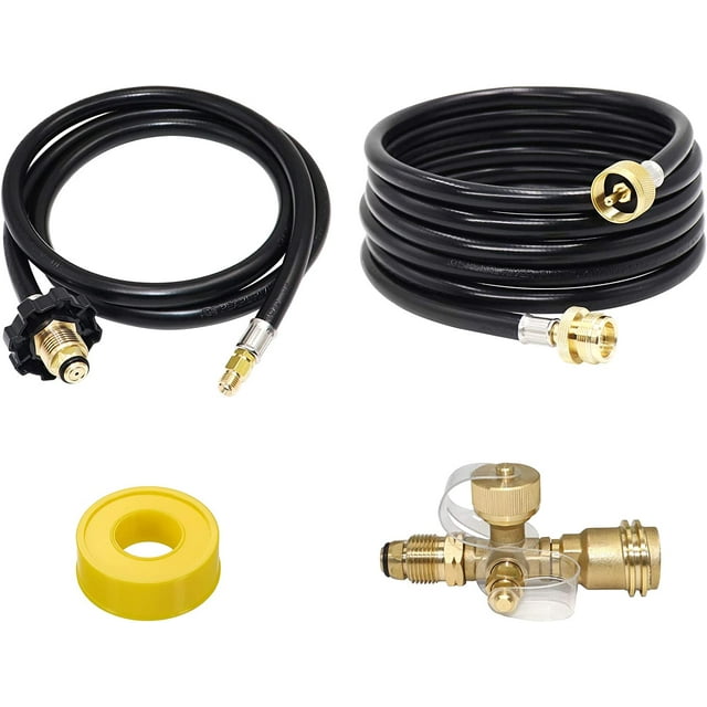 Azdele Extend A Stay RV Propane Kit Propane Brass Tee Adapter Kit 4 ...