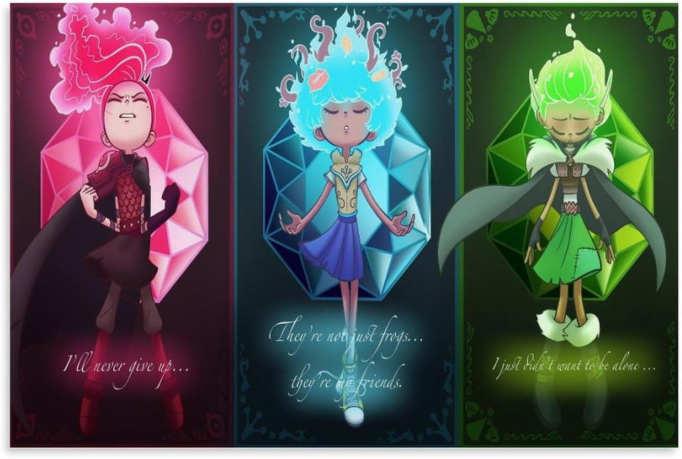 Azhangfsfa Amphibia Cover Poster for Room Aesthetic Poster Decorative Painting Canvas Wall Art ...