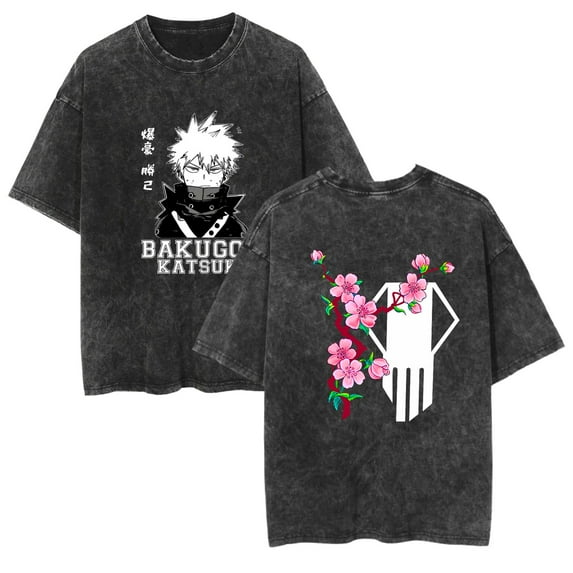 Azikbd Anime Bakugo Katsuki T-shirt, Todoroki Shoto cosplay pullover ...